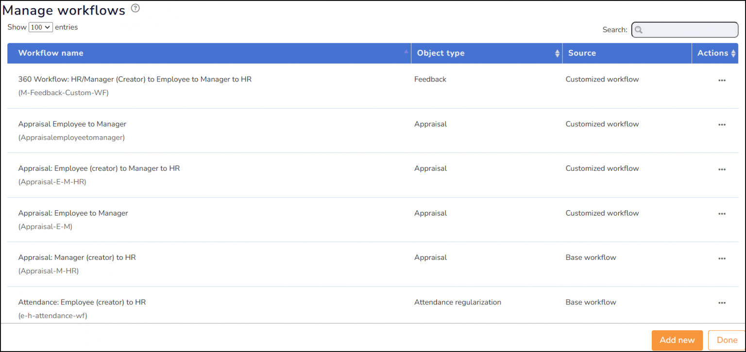 Manage Workflows - Empxtrack