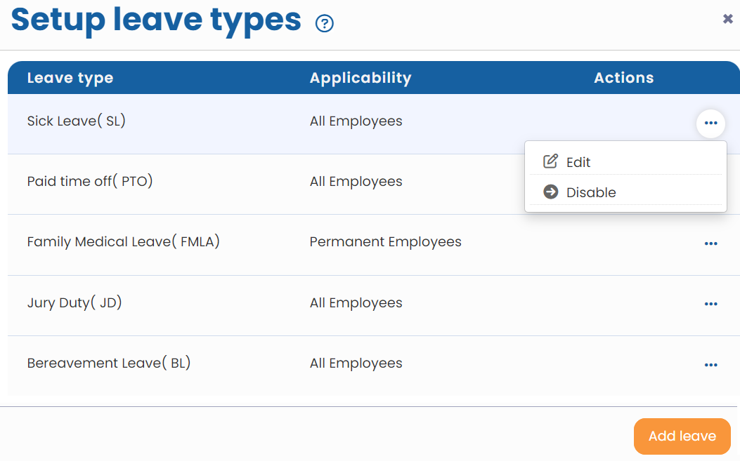 Configure Leave Credit Rules - Empxtrack Configure Leave Credit Rules - Empxtrack